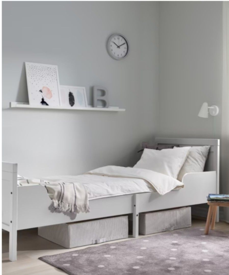 Ikea Extendable Bed Frame and Extendable Mattress, Babies & Kids, Baby ...