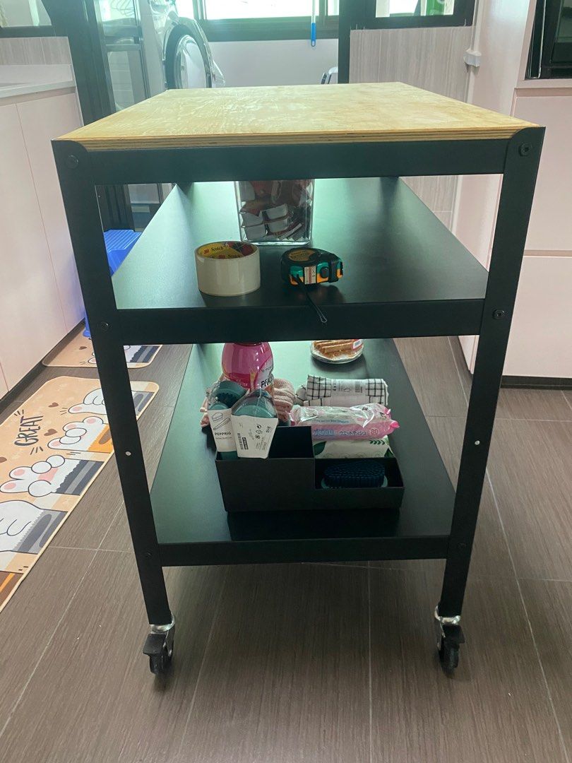 Ikea Kitchen Movable Island Trolley BROR, Furniture & Home Living ...