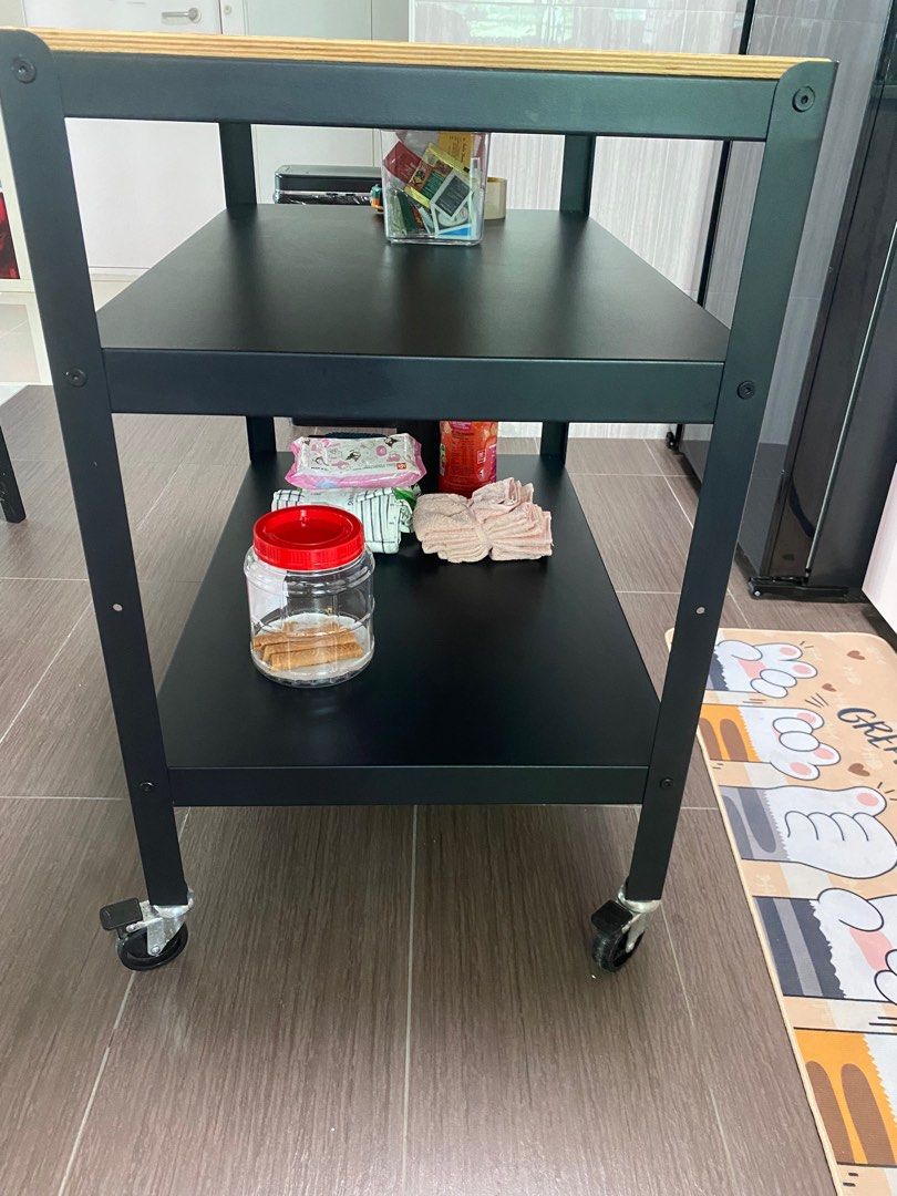 Ikea Kitchen Movable Island Trolley BROR, Furniture & Home Living ...