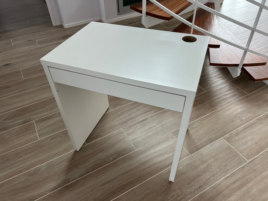 IKEA MICKE Desk, white, 73x50 cm, Furniture & Home Living, Furniture ...