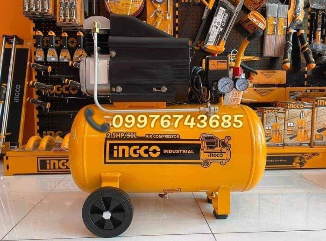 INGCO 2.5HP Air Compressor, Commercial & Industrial, Industrial ...