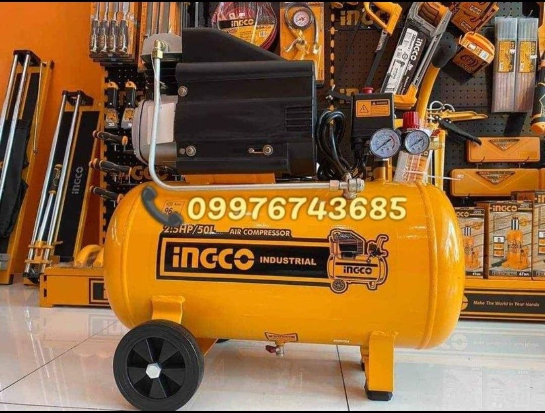 INGCO 2.5HP Air Compressor, Commercial & Industrial, Industrial ...