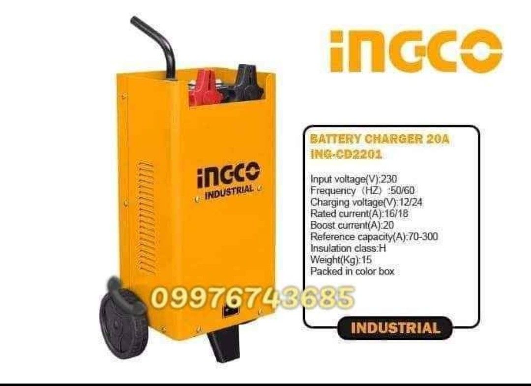 INGCO Industrial Battery Charger Tower - ING-CD2201, Commercial ...