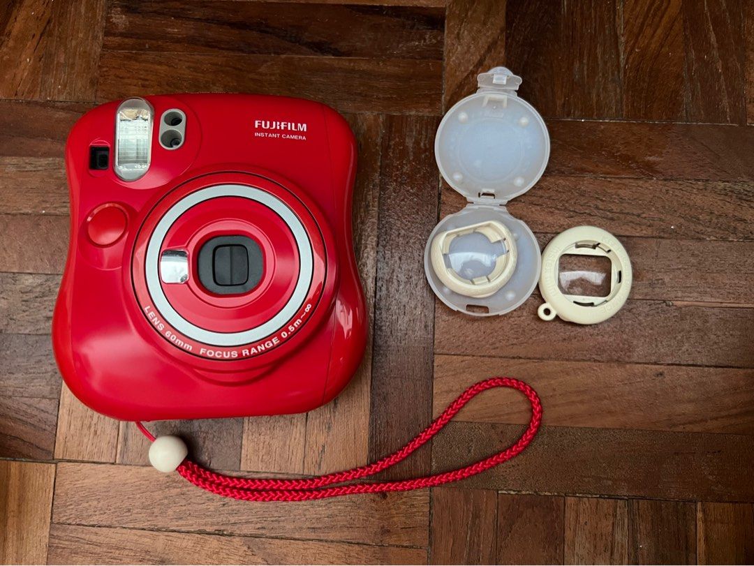 Instax mini 25 red, Photography, Cameras on Carousell