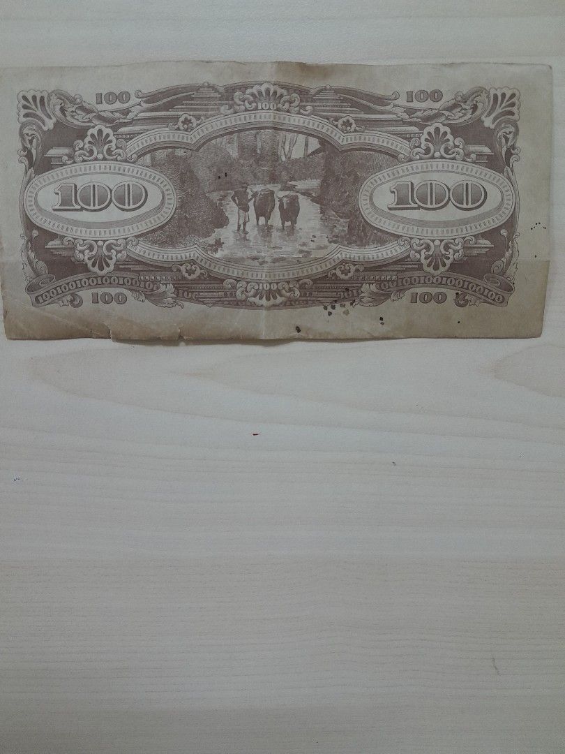 Japanese old one hundred dollar note, Hobbies & Toys, Memorabilia ...