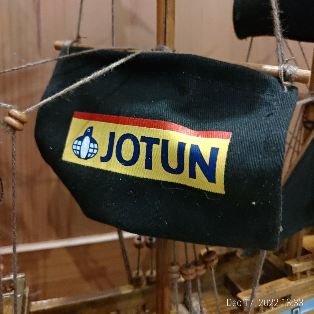 Jotun Black Sail Vessel Ship Model., Furniture & Home Living, Home ...
