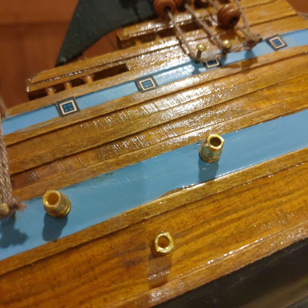 Jotun Black Sail Vessel Ship Model., Furniture & Home Living, Home ...