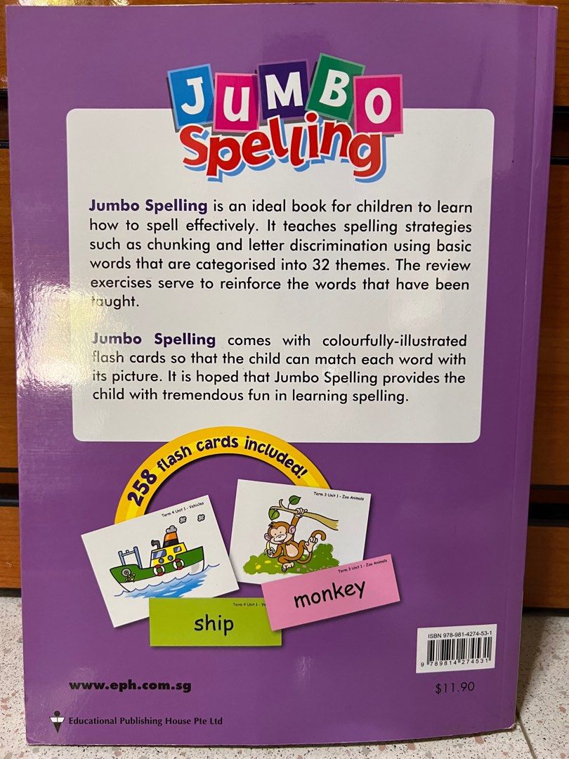 Jumbo Spelling & Crayola Scarlet, Hobbies & Toys, Books & Magazines, Children's Books on Carousell