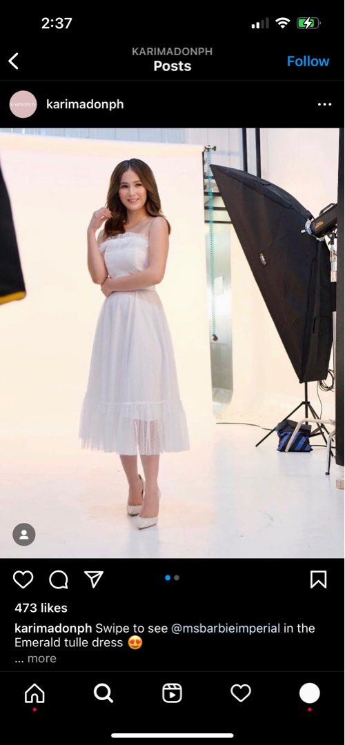 KARIMADON Emerald Tulle Dress in Powder Blue, Women's Fashion, Dresses & Sets, Dresses on Carousell