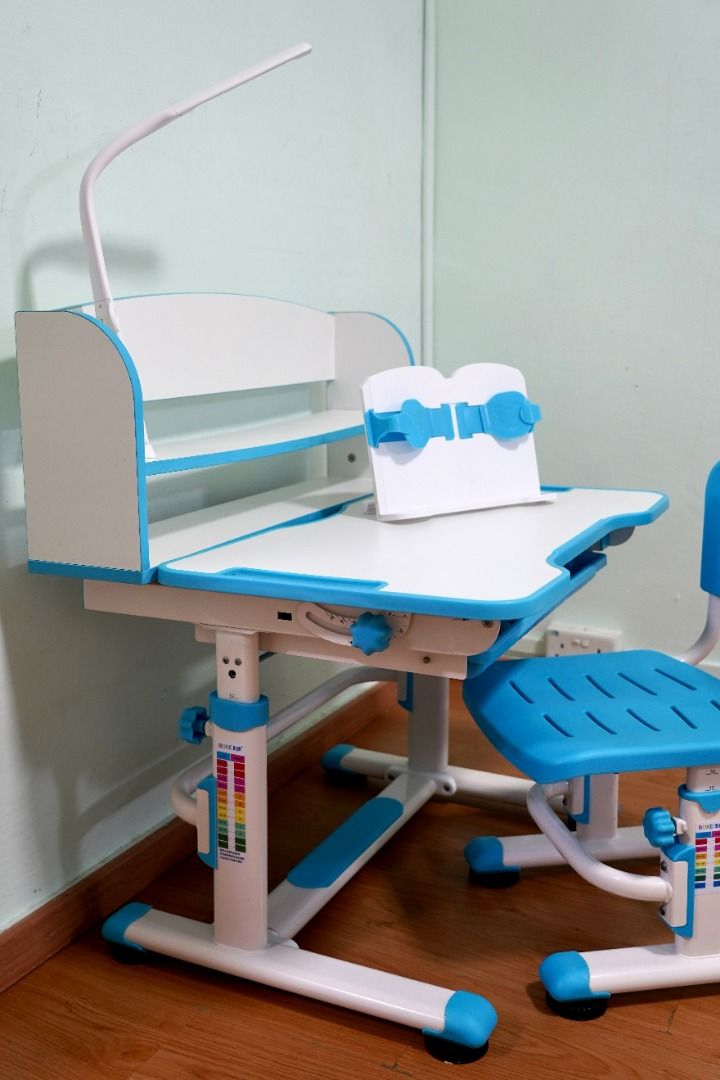 Kids Functional Desk and Chair set, Table and chair are height ...