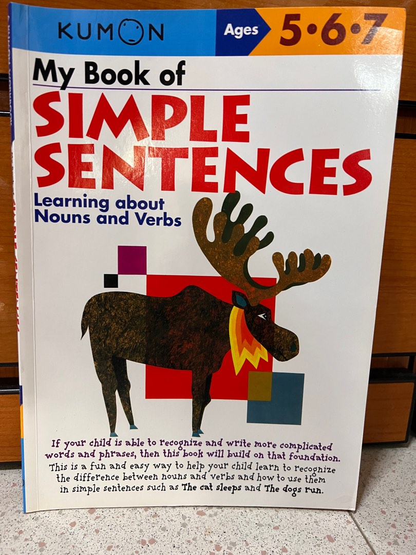 Kumon Simple Sentences ( Learning Nouns & Verbs ), Hobbies & Toys ...