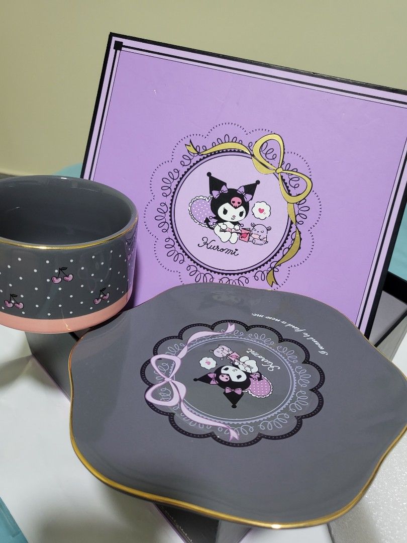 Kuromi Tea Cup Set, Furniture & Home Living, Kitchenware & Tableware ...