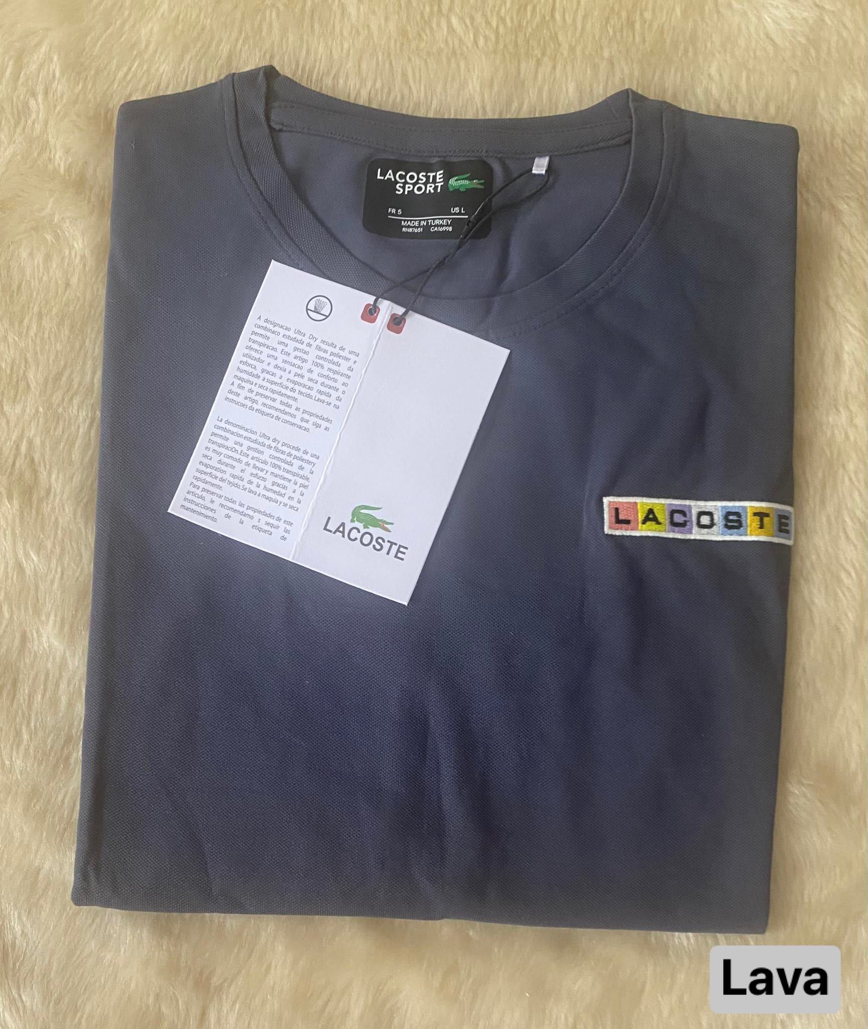 Lacoste Multicolored Badge T-Shirt, Men's Fashion, Tops & Sets, Tshirts & Polo Shirts on Carousell
