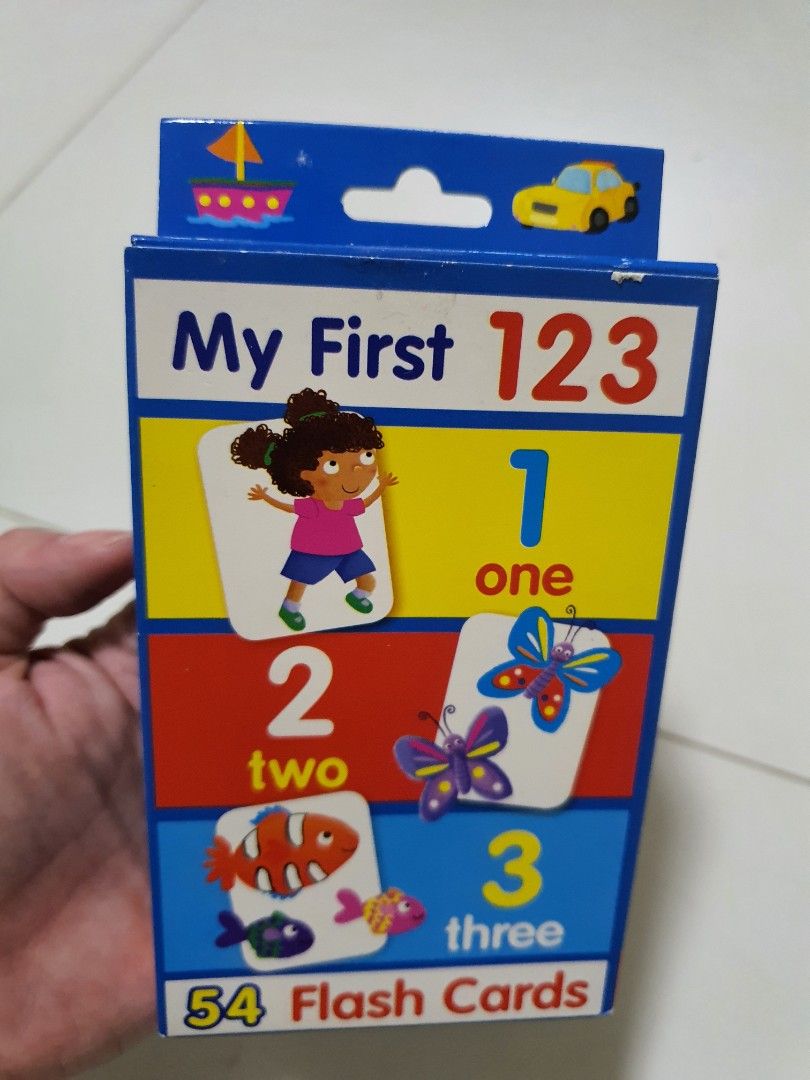 Learning 123 - 54 flashcards, Hobbies & Toys, Toys & Games on Carousell