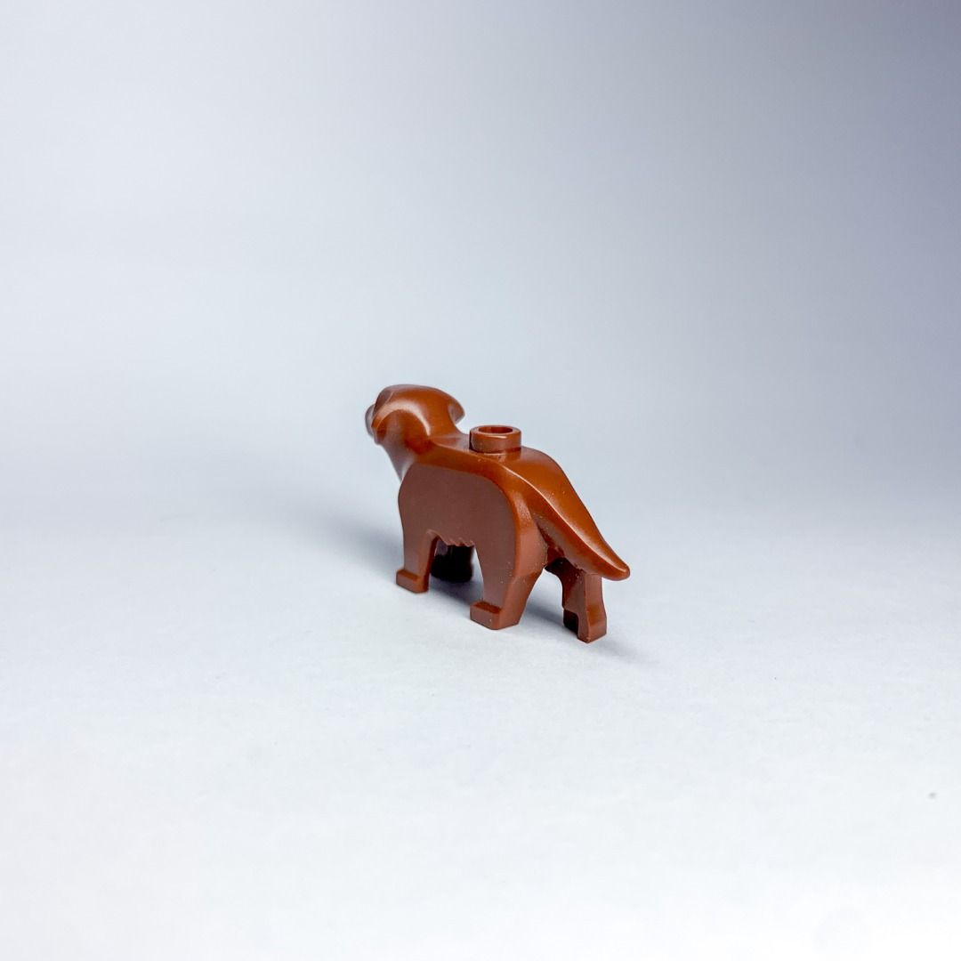 Lego Dog, Labrador / Golden Retriever with Black Eyes and Nose Pattern ...