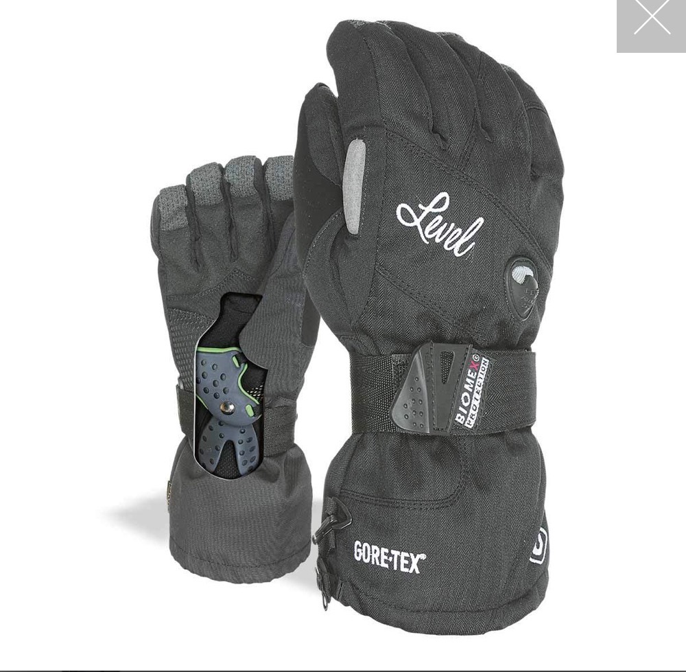Level Half Pipe GTX Snowboard Protective Gloves with GoreTex Shell ...