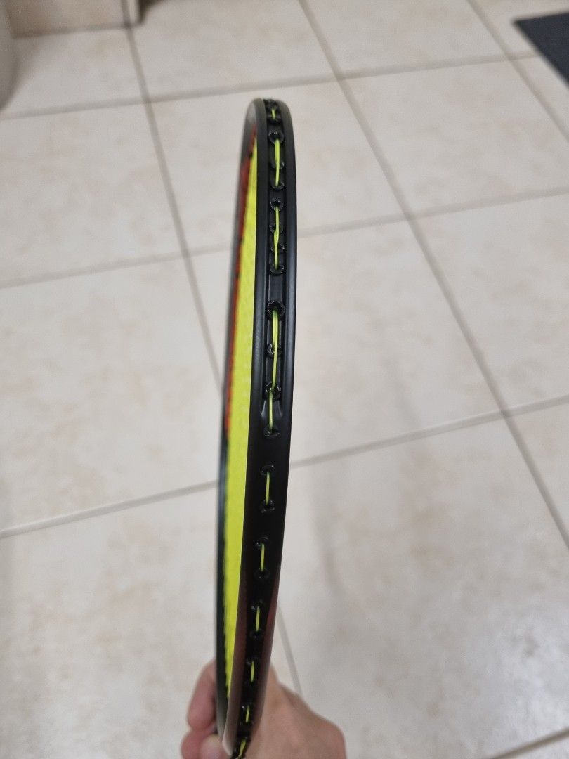 Li-ning badminton racket Turbocharging 75C, Sports Equipment, Sports ...