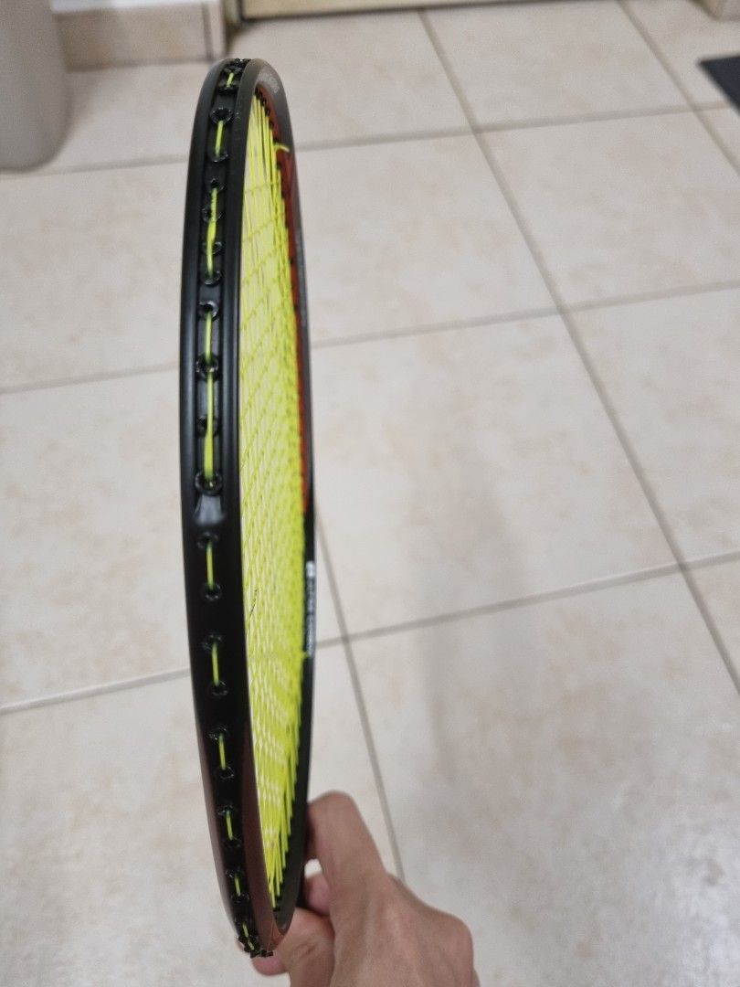 Li-ning badminton racket Turbocharging 75C, Sports Equipment, Sports ...