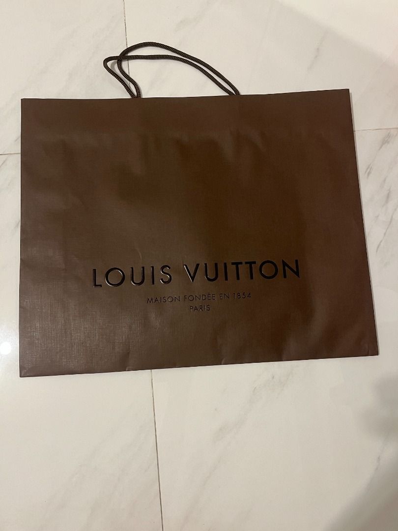 lv paper bag, Luxury, Accessories on Carousell