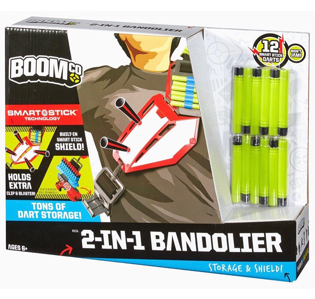 Mattel BOOMCo. 2-in-1 Bandolier and Clip Fire Blaster (TAKE ALL ...