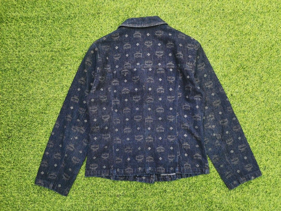 MCM Denim Monogram, Men's Fashion, Activewear on Carousell