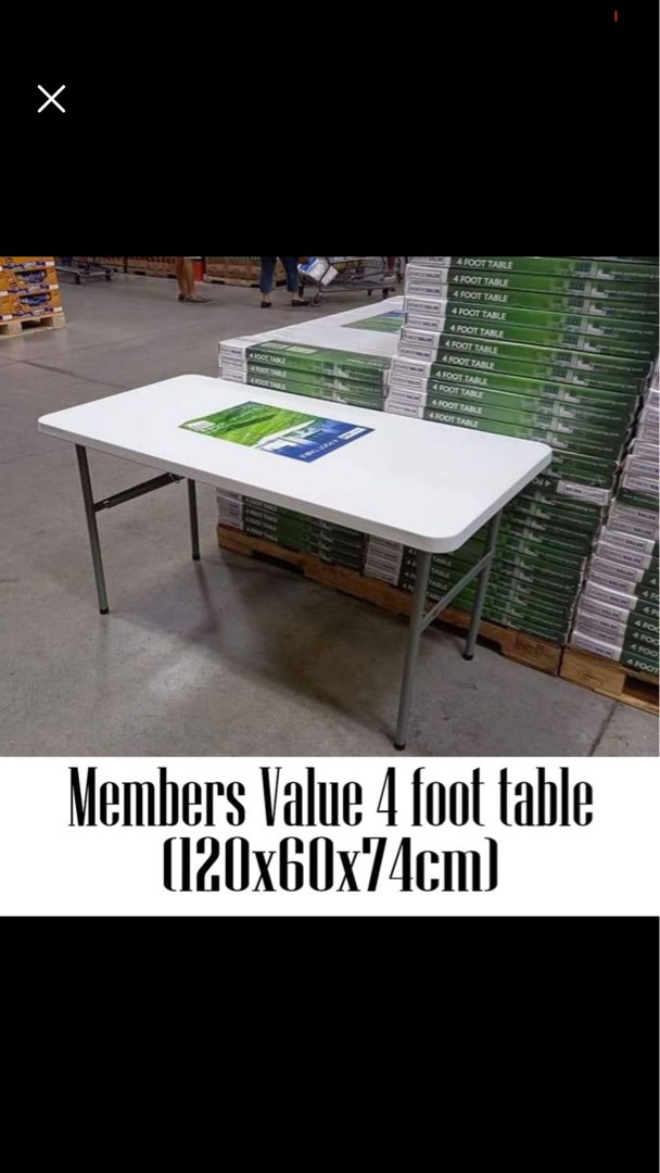 Members Value 4ft table, Furniture & Home Living, Furniture, Tables ...