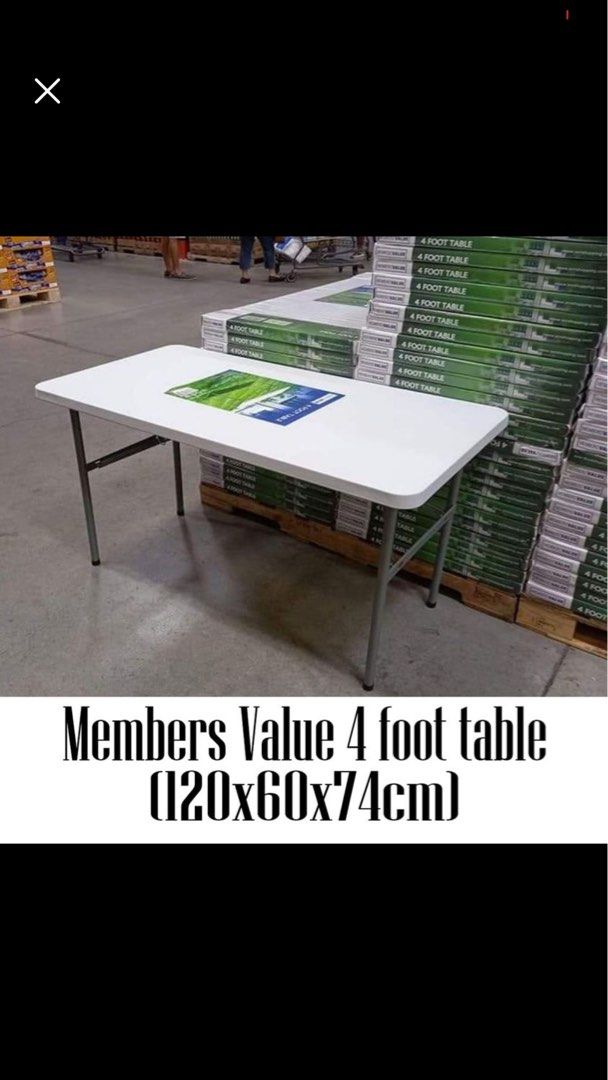 Members Value 4ft table, Furniture & Home Living, Furniture, Tables ...