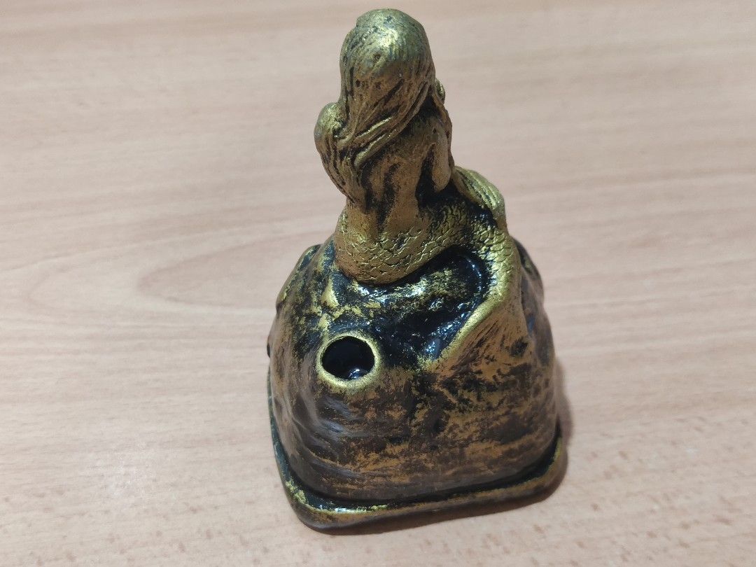 Mermaid Display Figurine Pen Holder Souvenir From Samila Beach Songkhla ...