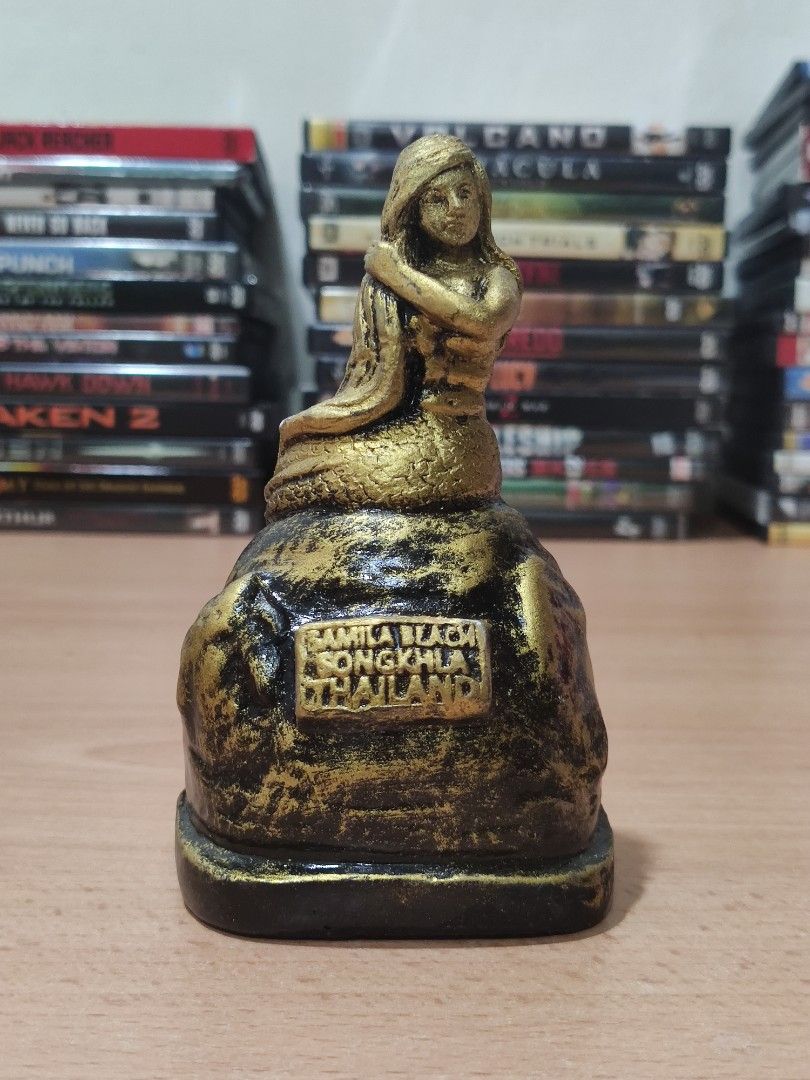 Mermaid Display Figurine Pen Holder Souvenir From Samila Beach Songkhla ...