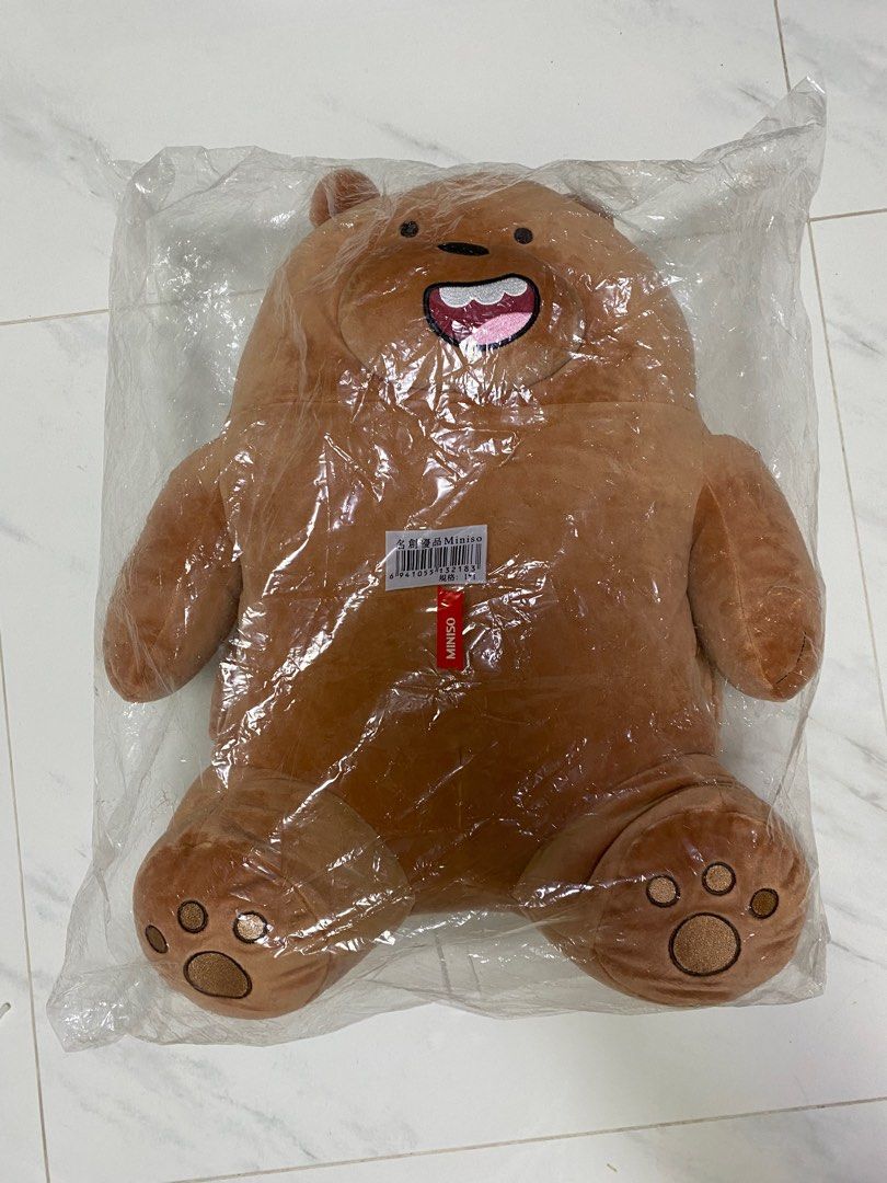 MINISO grizzly plush (big), Hobbies & Toys, Toys & Games on Carousell