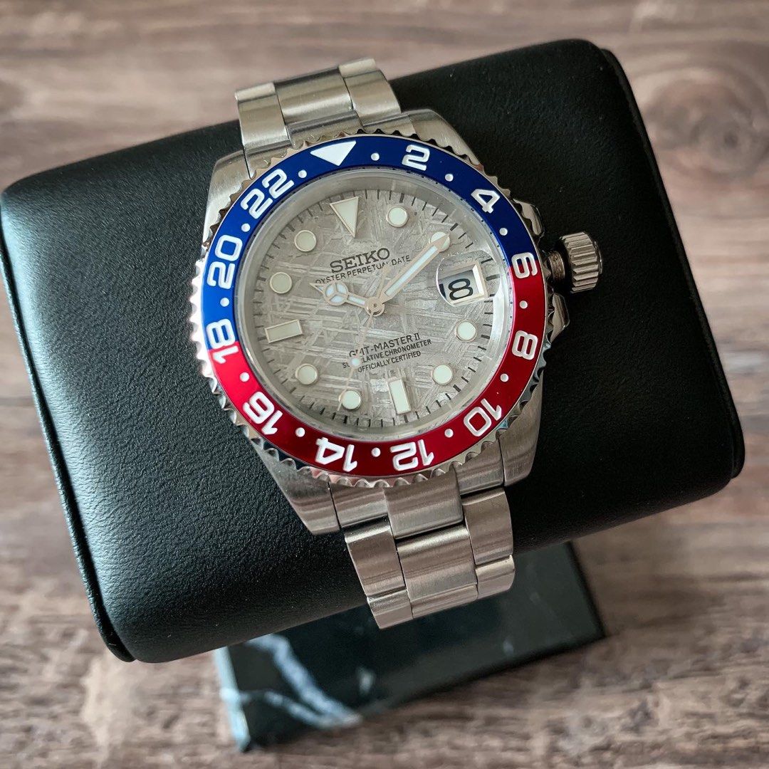 [Mod] Seiko Gmt-Master II Meteorite Pepsi Custom, Luxury, Watches on ...
