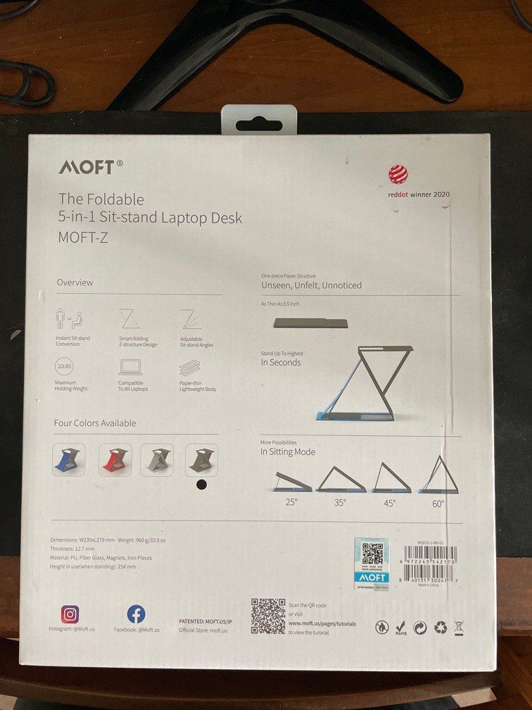 Moft 5 in 1 Sit Stand Laptop Desk, Computers & Tech, Parts & Accessories, Other Accessories on ...