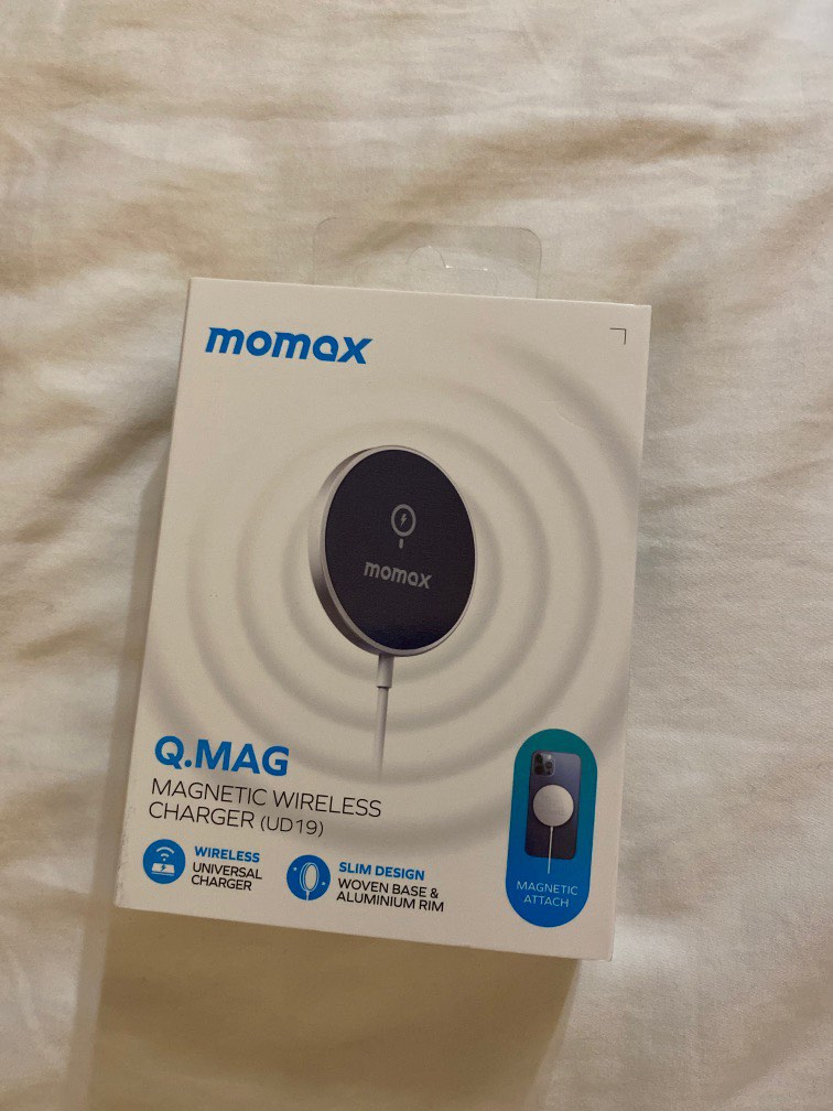 MOMAX Q.Mag Wireless Charger, Mobile Phones & Gadgets, Mobile & Gadget ...