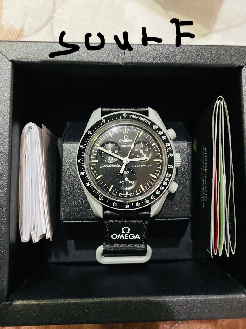 Moonswatch Swatch omega mission to moon, Luxury, Watches on Carousell