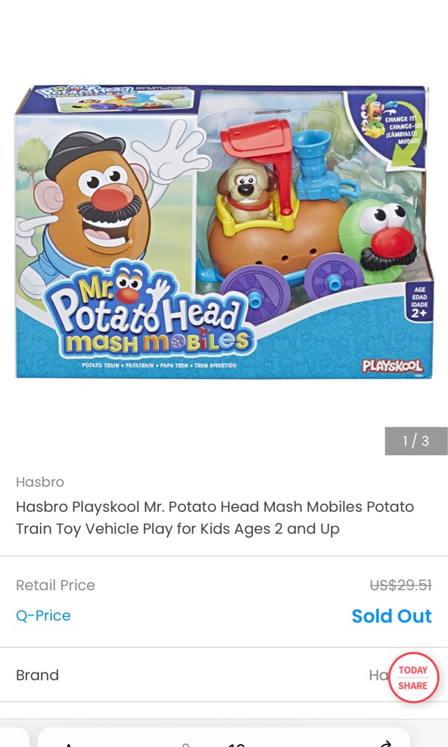 Mr Potato Head mash mobile, Hobbies & Toys, Toys & Games on Carousell