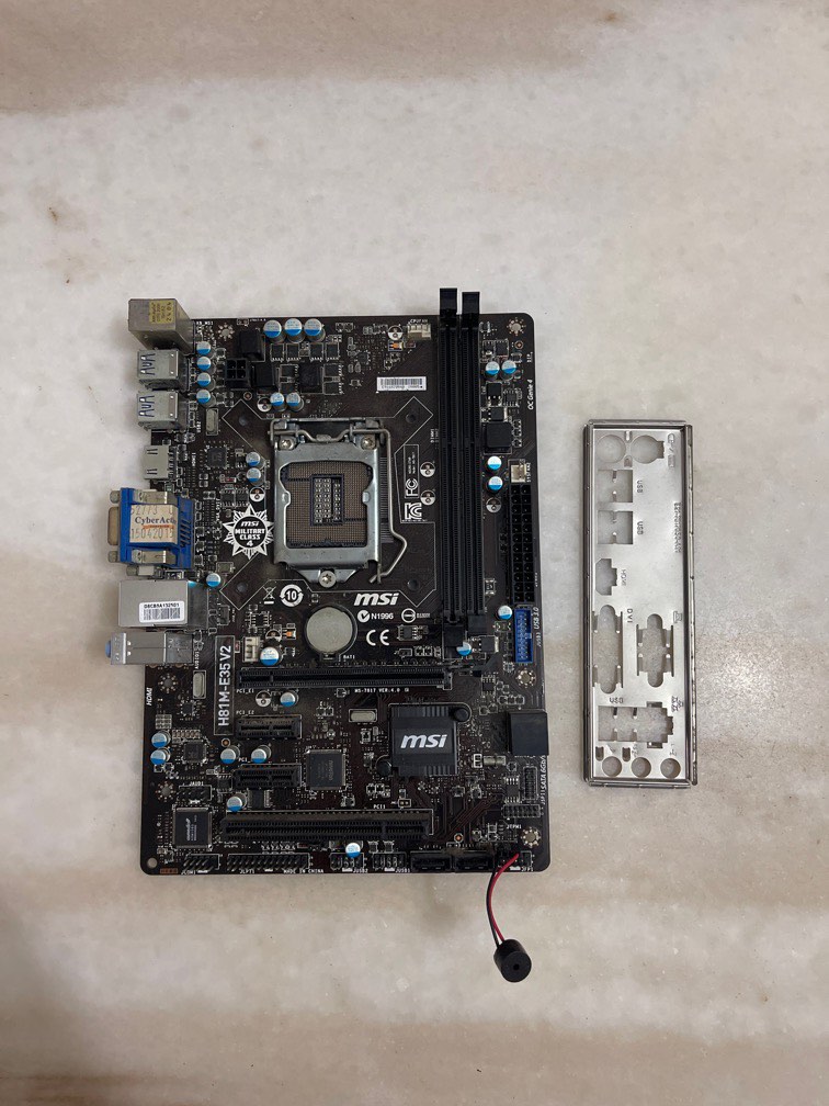 MSI Military Class 4 Motherboard H81M-E35 V2, Computers & Tech, Parts ...
