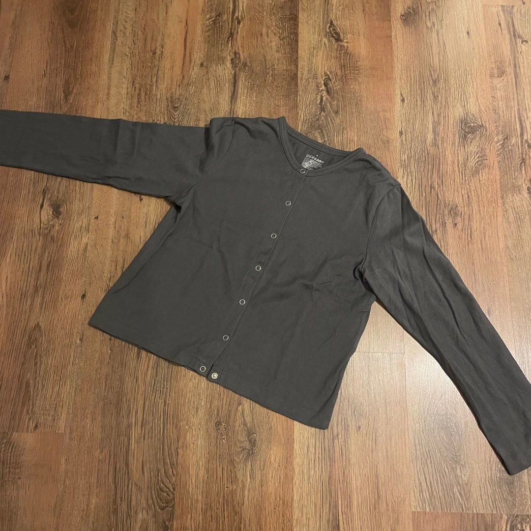 MUJI cardigan, Women's Fashion, Tops, Longsleeves on Carousell