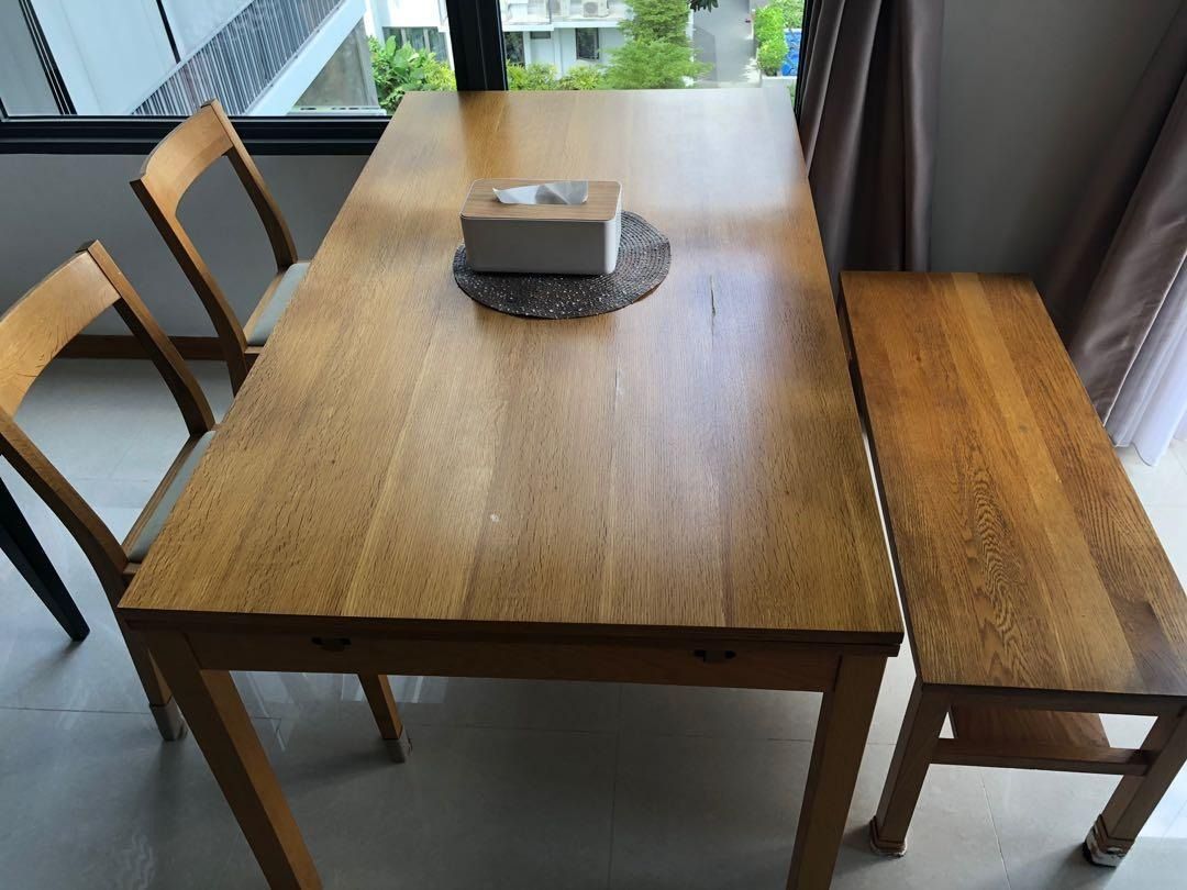 Muji Dining Table Set, Furniture & Home Living, Furniture, Tables ...