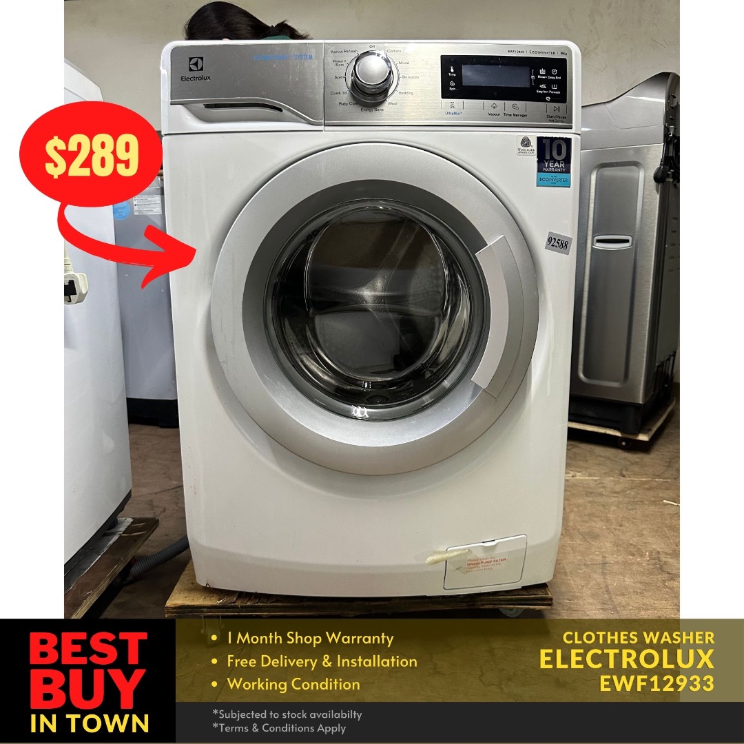 MUST BUY! ELECTROLUX 9KG Washing Machine EWF12933 (92588), TV & Home ...