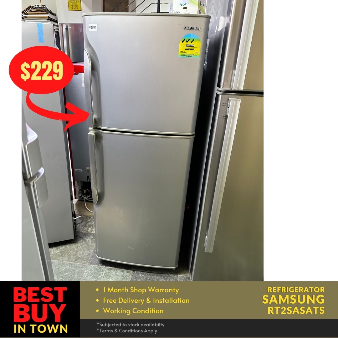 MUST BUY! Samsung 197L Fridge RT2SASATS (92597), TV & Home Appliances ...