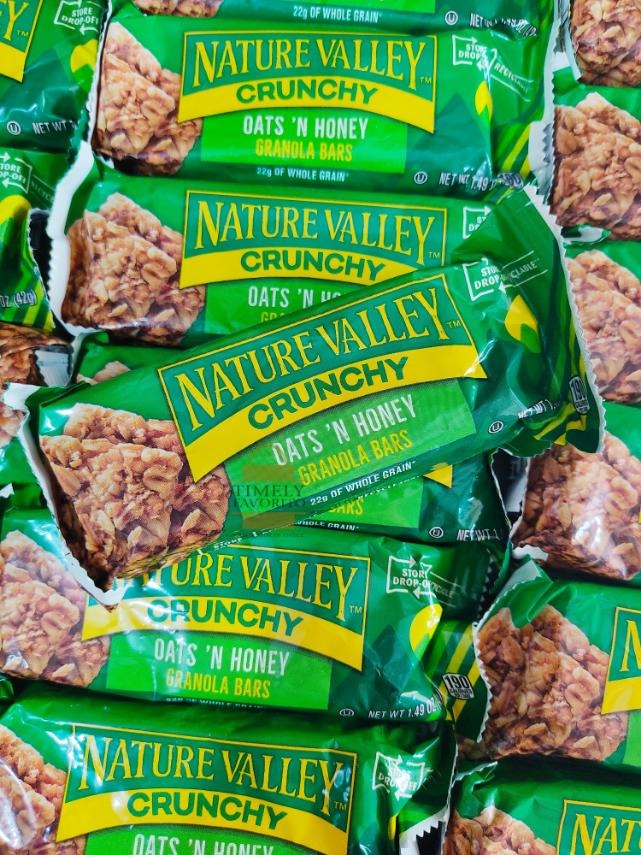 Nature Valley Crunchy Granola Bars, Oats n' Honey, Food & Drinks ...