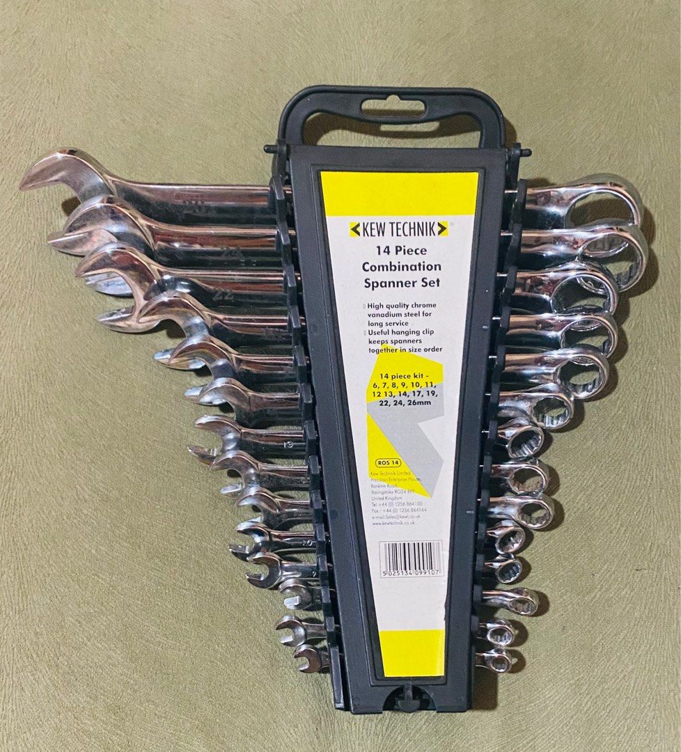 New 14 pcs Combination Spanner/ Wrench Set, Furniture & Home Living ...