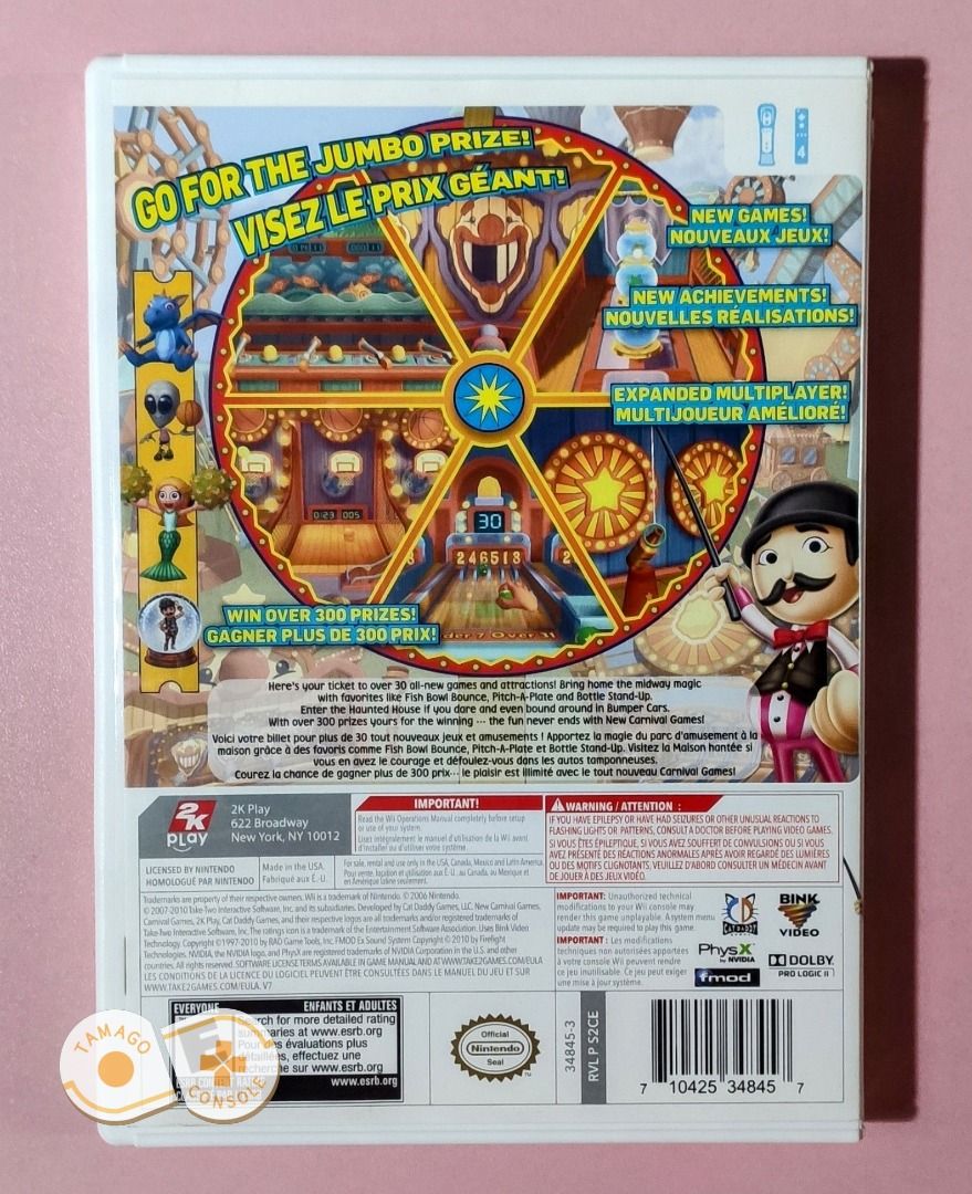 New Carnival Games - [WII Game] [NTSC / ENGLISH Language] [CIB ...