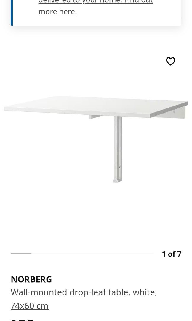 Norberg Table IKEA, Furniture & Home Living, Furniture, Tables & Sets ...