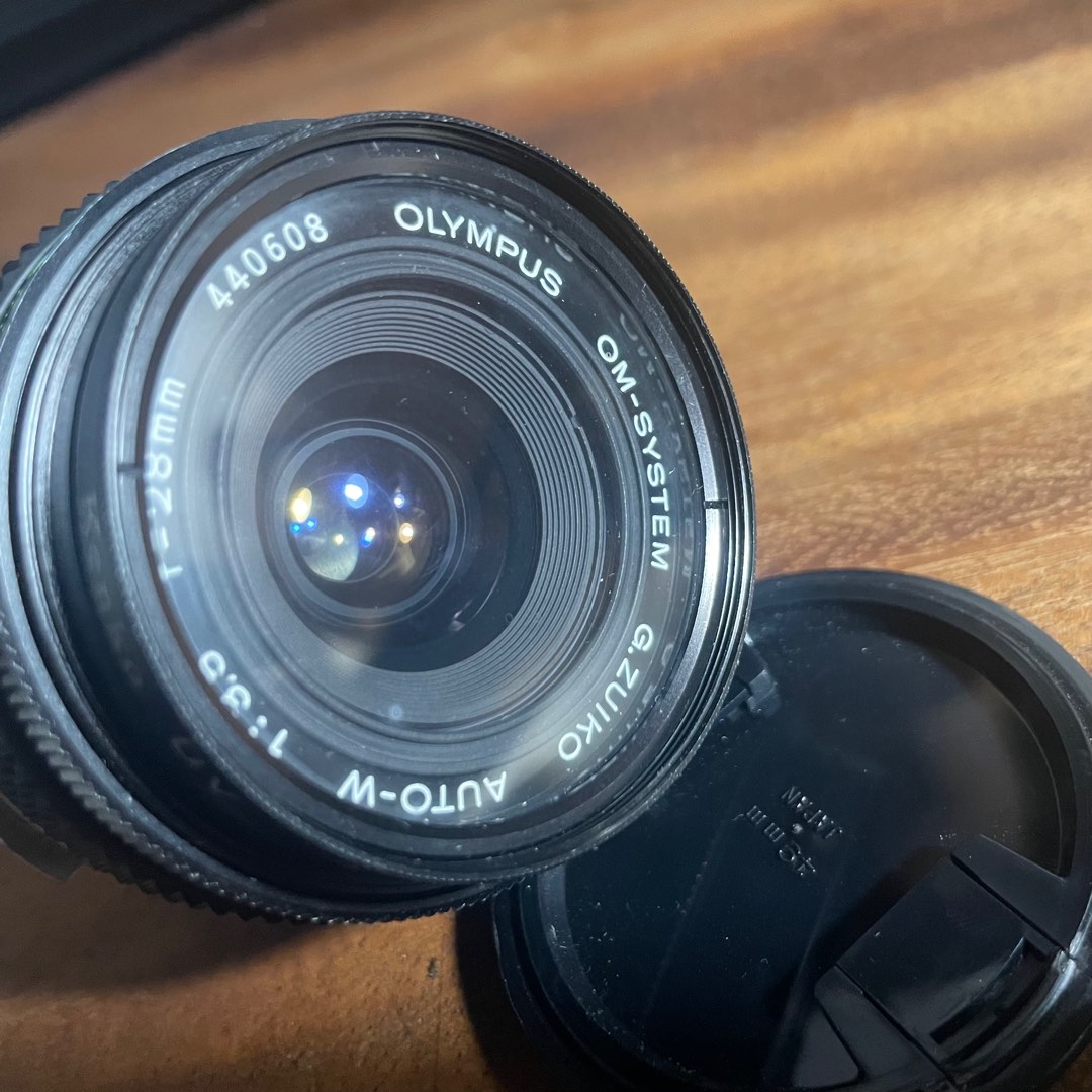 Olympus 28mm F3.5 OM Lens, Photography, Lens & Kits on Carousell