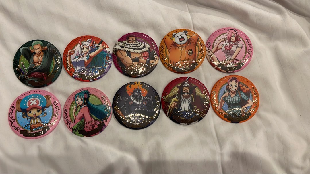One Piece Birthday Party Badges, Hobbies & Toys, Memorabilia ...