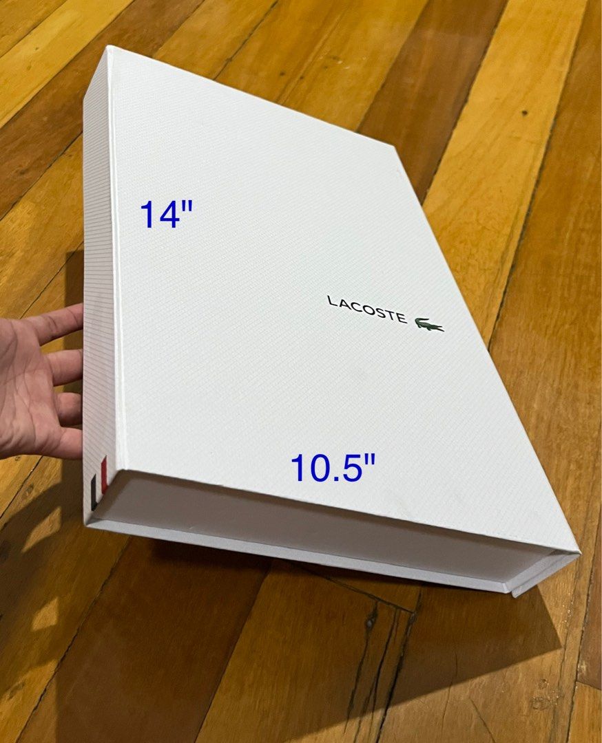 Original Lacoste Magnetic box with paperbag, Furniture & Home Living ...