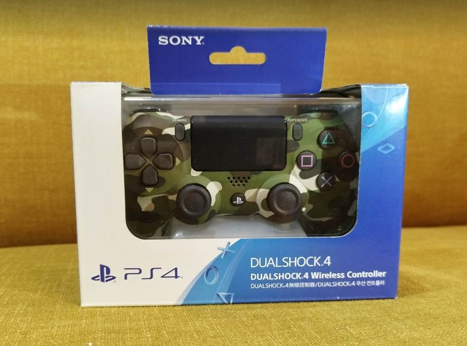 Original PS4 Controller [Green Camouflage], Video Gaming, Gaming ...