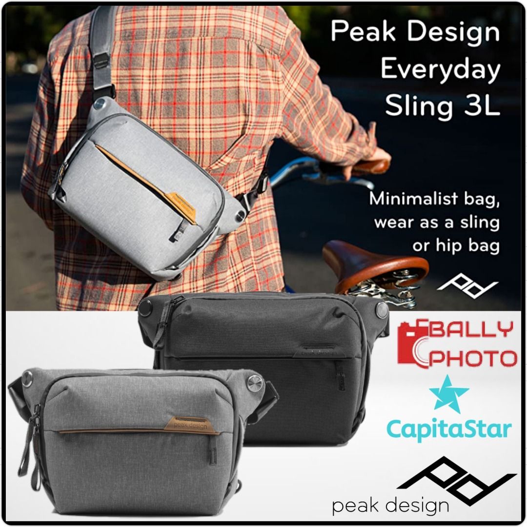 Peak Design Everyday Sling 3L v2 Camera Sling Bag, Photography ...