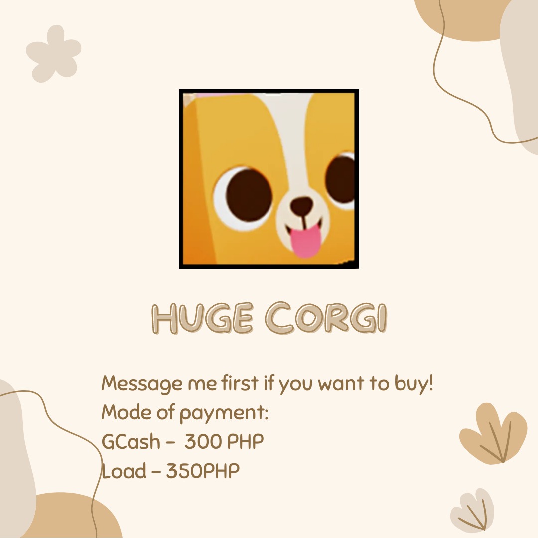 PET SIMULATOR X HUGE CORGI, Video Gaming, Video Games, Others on Carousell